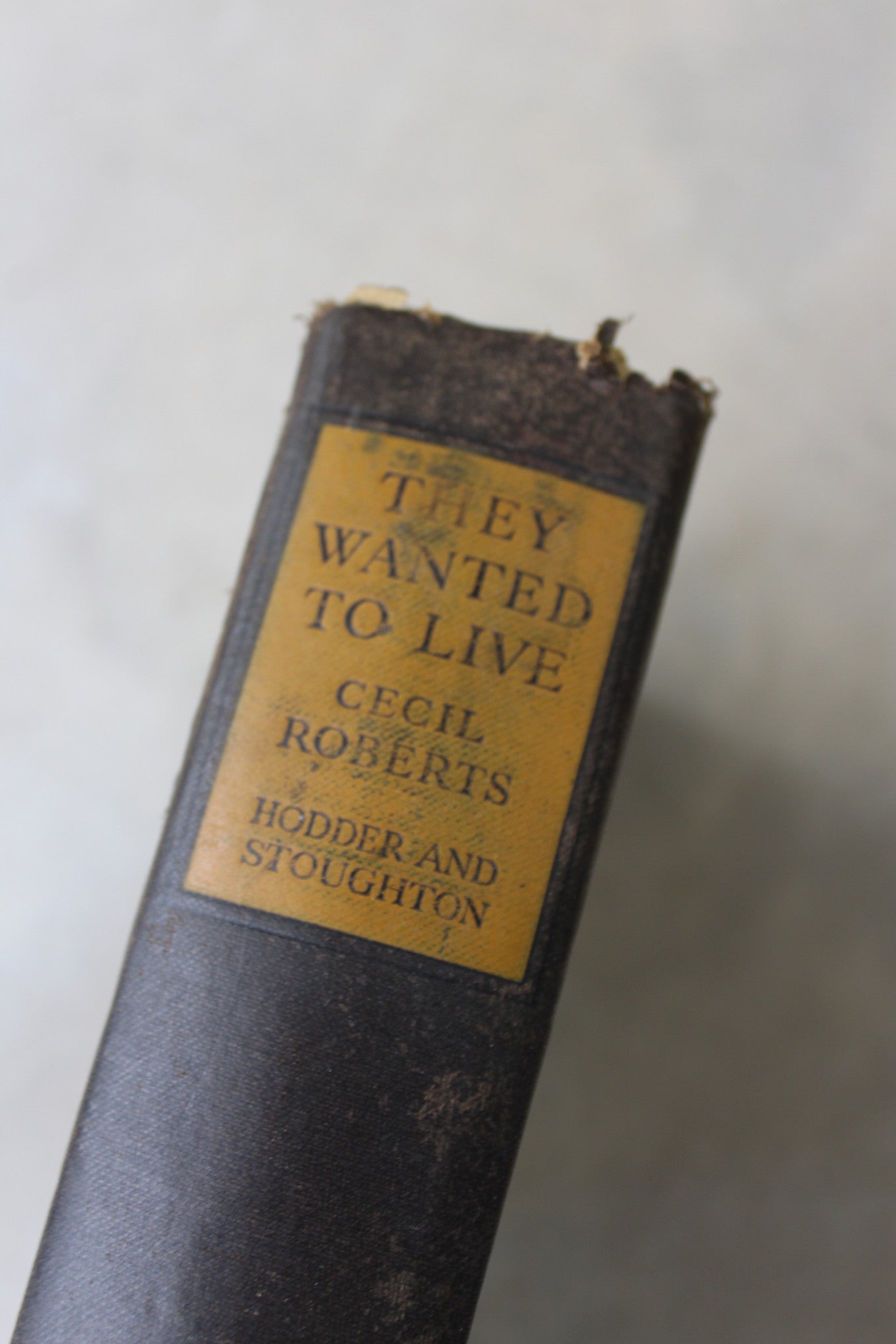 They Wanted To Live - Cecil Roberts – Kernow Furniture