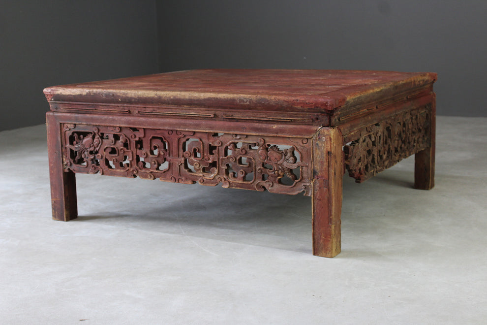 Chinese Large Square Coffee Table – Kernow Furniture