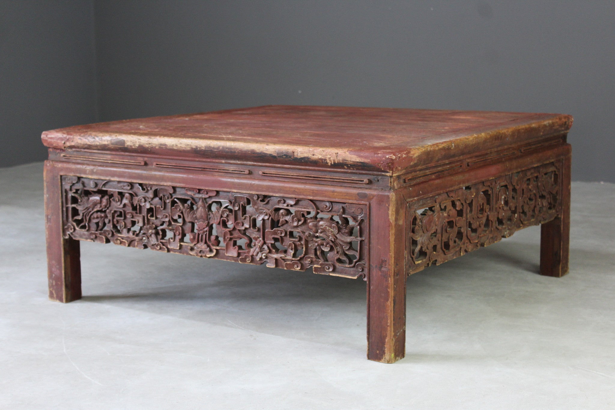 Chinese Large Square Coffee Table – Kernow Furniture